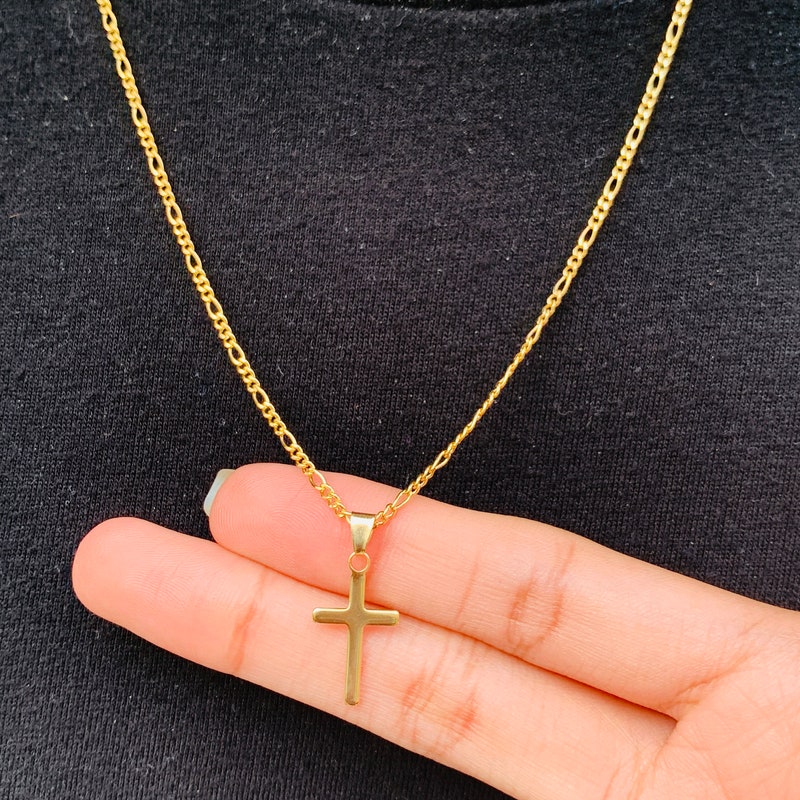Mens 3 Inch Gold Cross - Etsy