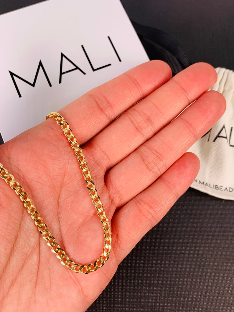 18K Gold Cuban Link for Men Thick Chains Mens Necklace - Etsy