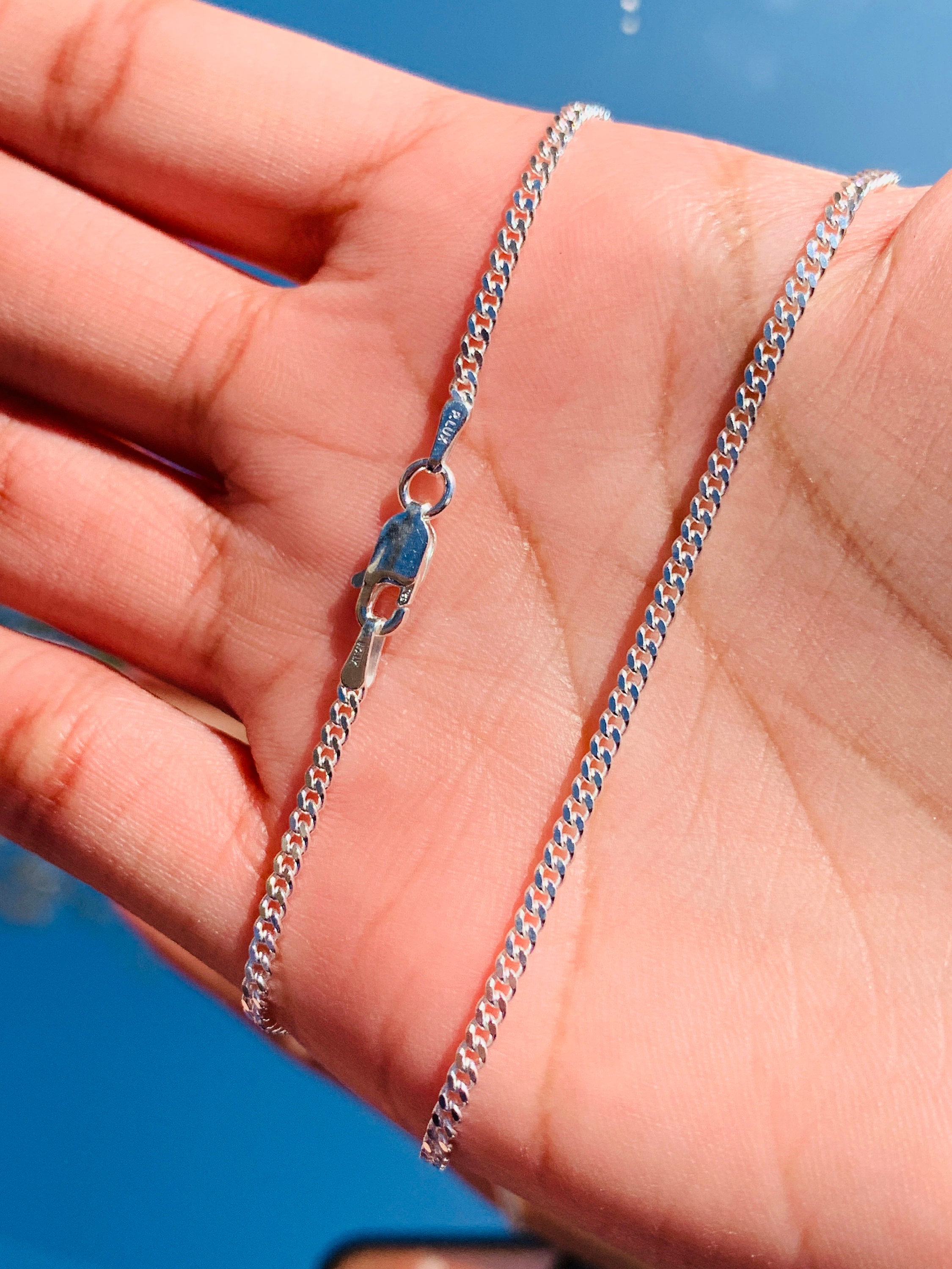 Sterling Silver Mens Cross Chain, Christian Cross Necklace, Cross ...