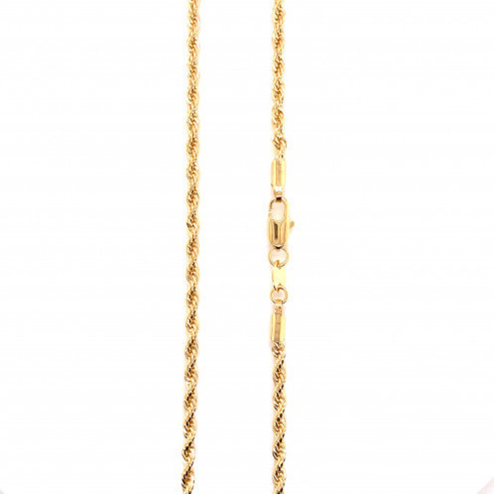 18K Mens Rope Chain Set, Layering Chains for Men, Set of Two Mens ...