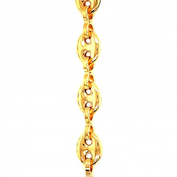 18K Mariner Puff Chain Thick Gold Mens Chain Mens Necklace - Etsy