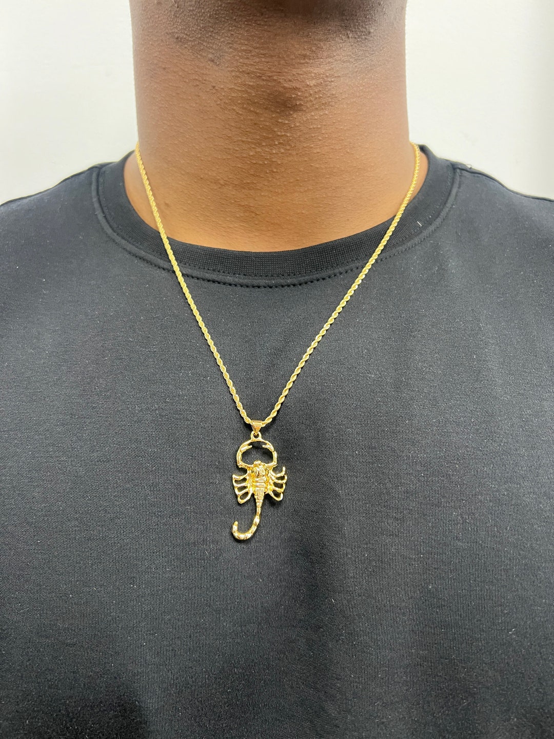 Gold Filled Scorpion Necklace for Men, Scorpion Jewelry, Gift for ...