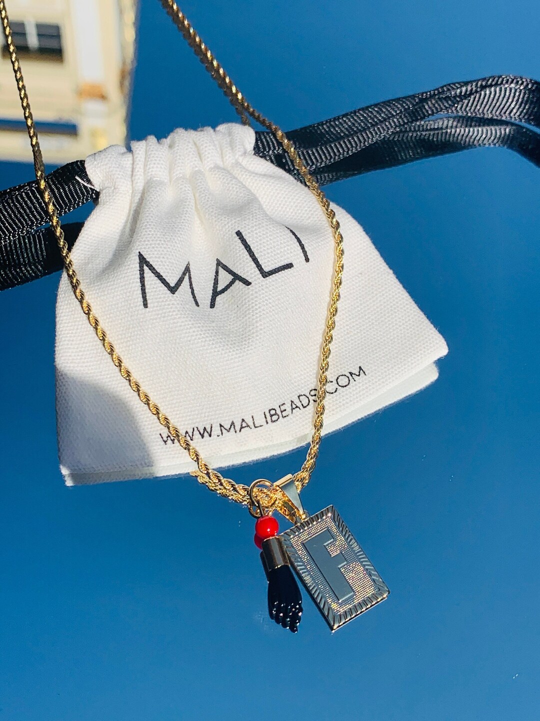 18K Italian Mano Fico Necklace for Men, Figa Hand, Personalized Amulet ...