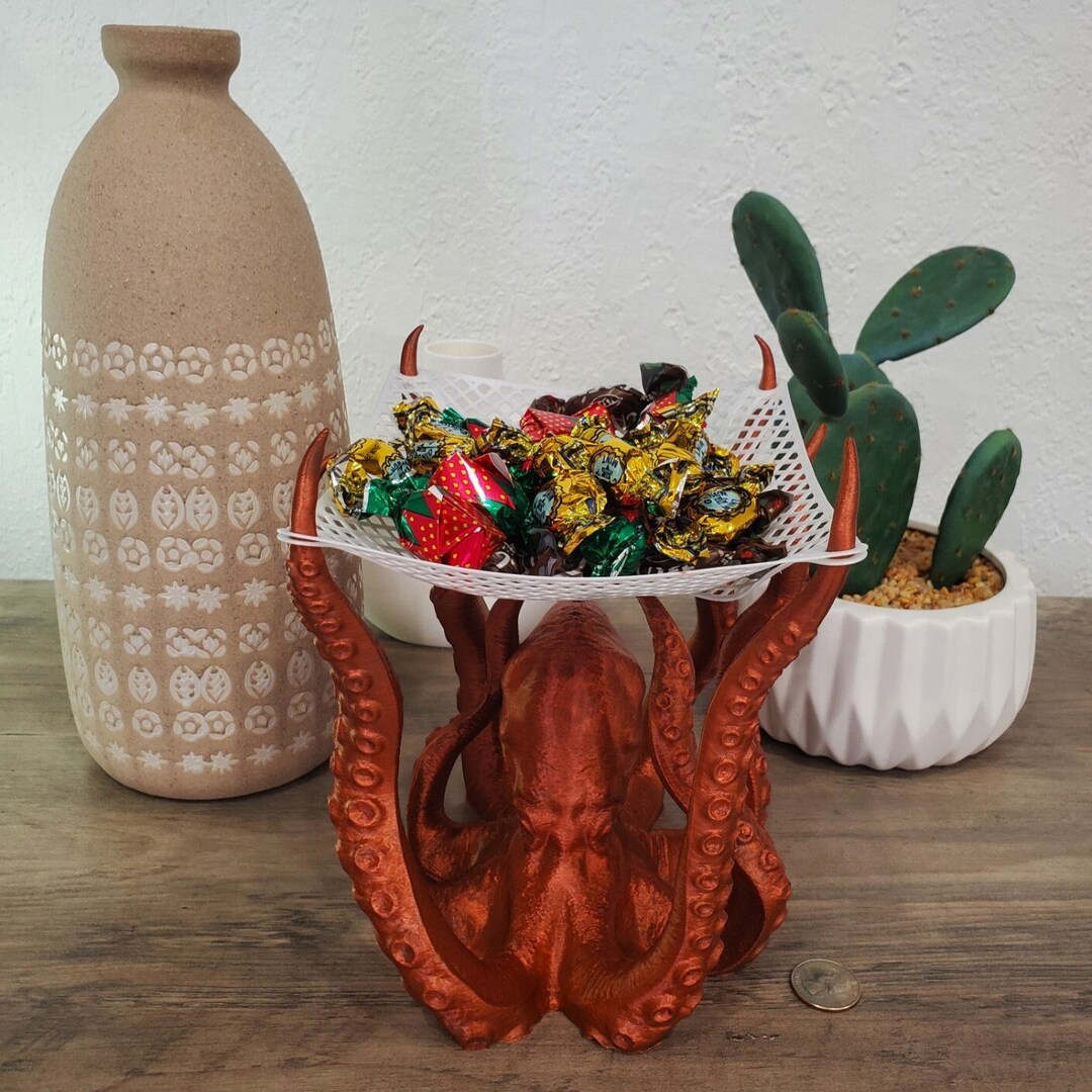 Octopus Home Decor Snack | Octopus Net - Etsy