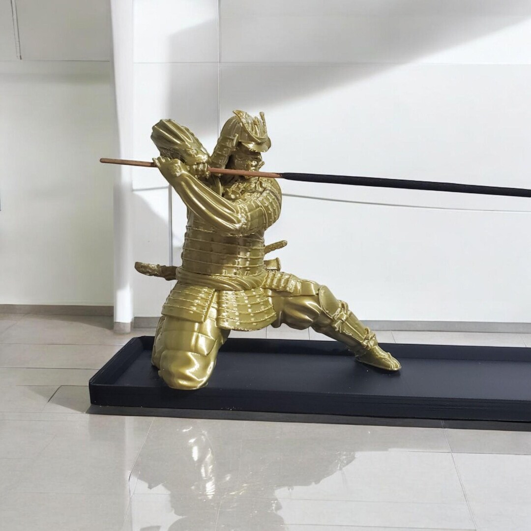 Samurai Incense Holder With Base - Etsy