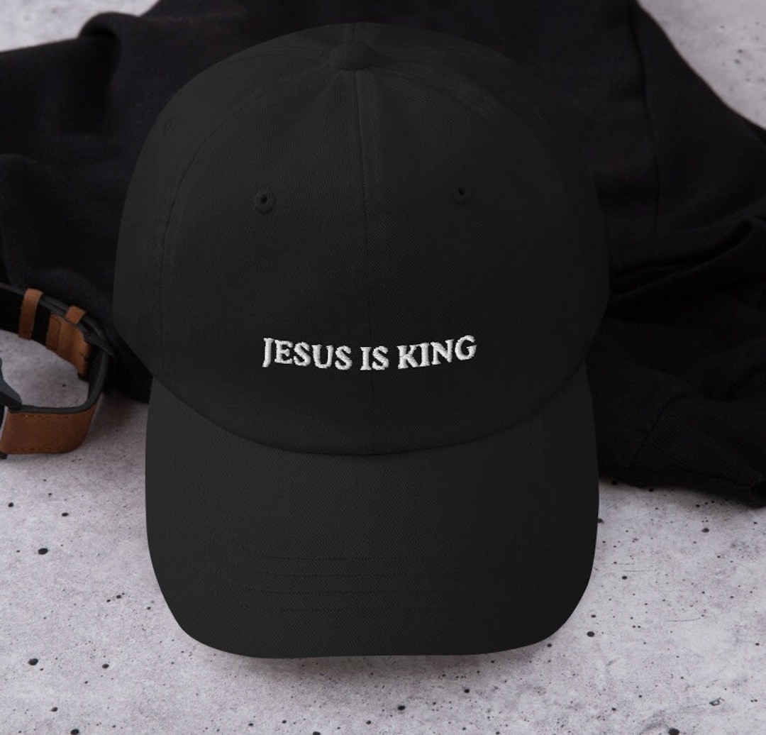 JESUS is KING Christ Hat, Christian Gift, I Love Jesus Bordado Dad Hat ...