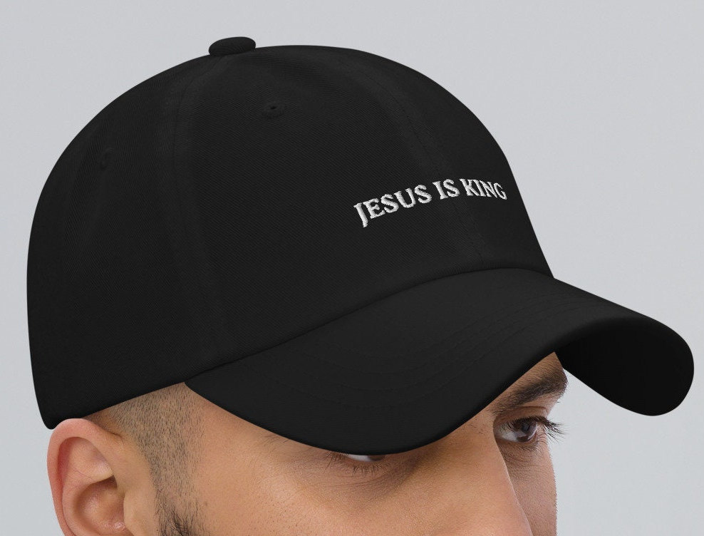JESUS is KING Christ Hat, Christian Gift, I Love Jesus Bordado Dad Hat ...