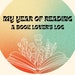 My Year of Reading ~ Personal Reading Journal/book Log Designed by a ...