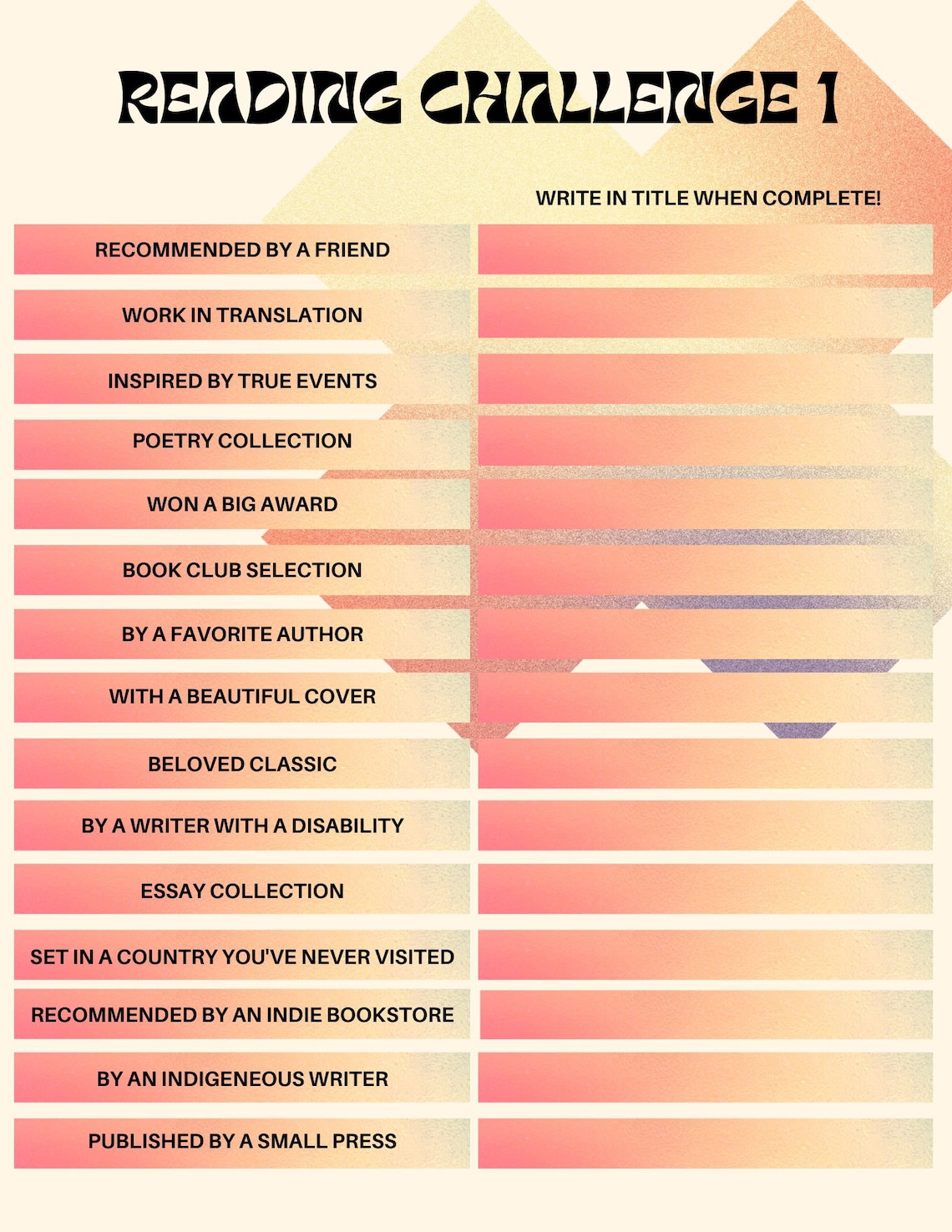 My Year of Reading ~ Personal Reading Journal/book Log Designed by a ...