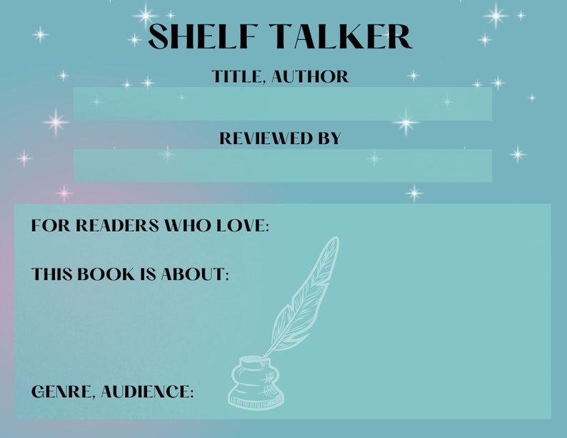 Shelf Talker for Bookshelf - Etsy