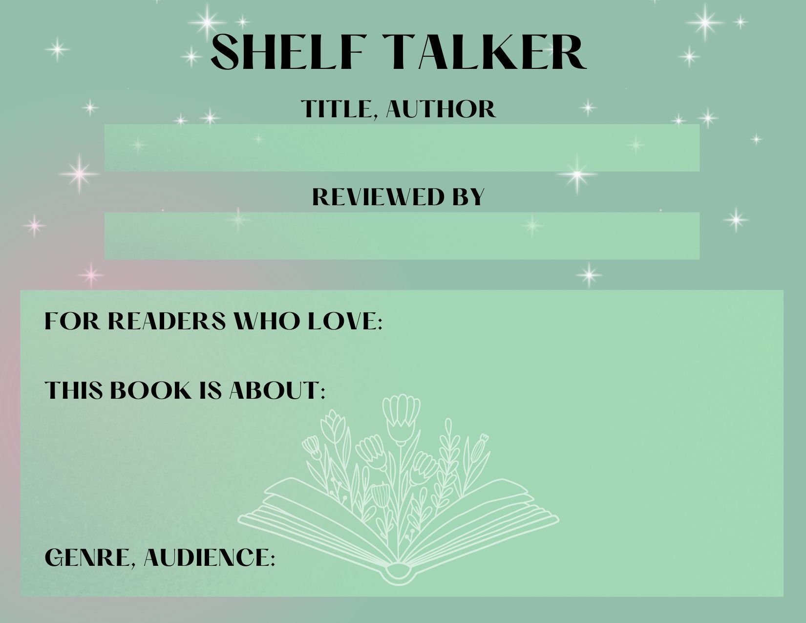 Shelf Talker for Bookshelf - Etsy