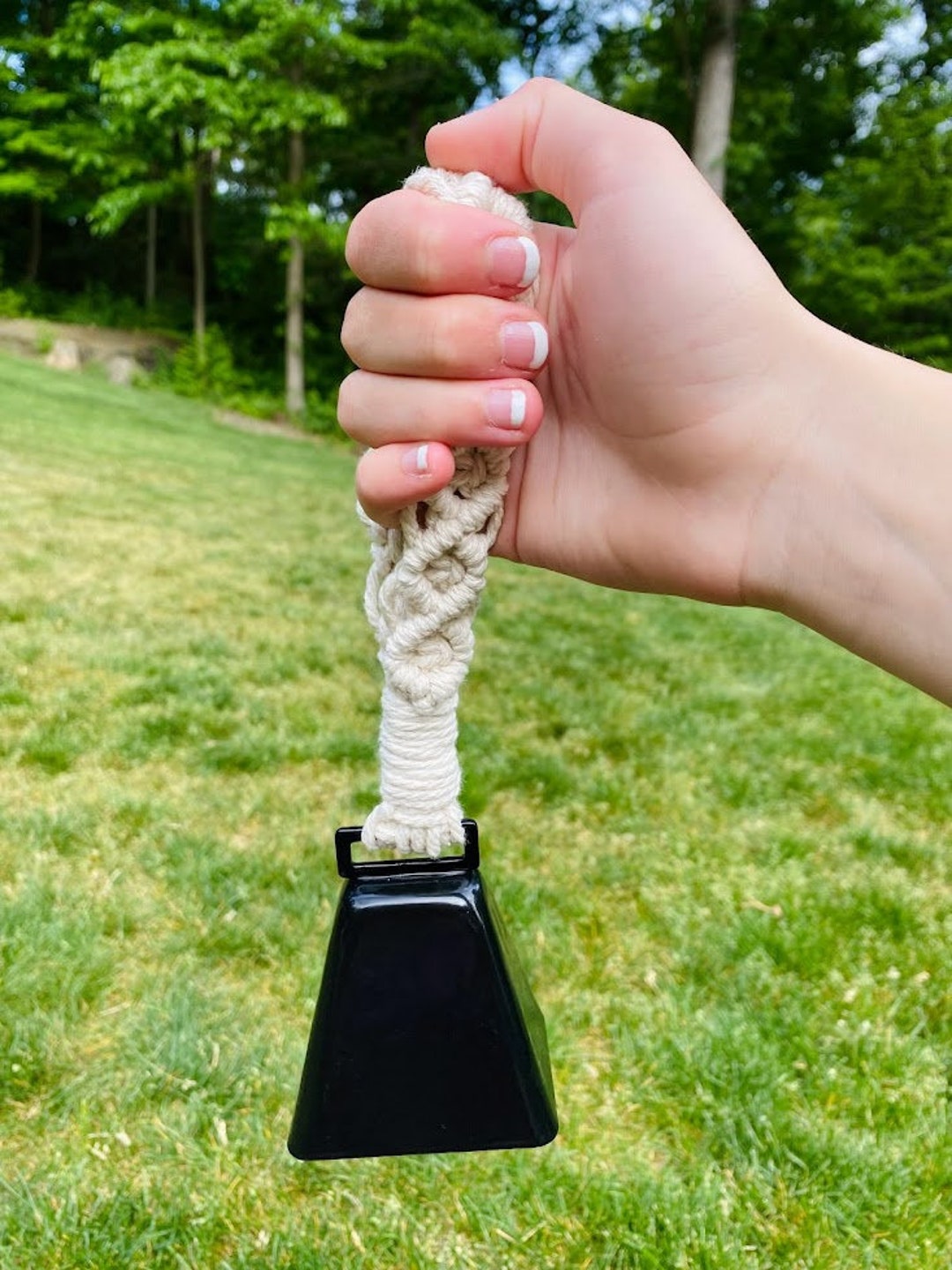 Macrame Cowbell Strap and Bell/cowbell/handmade With Love in ...