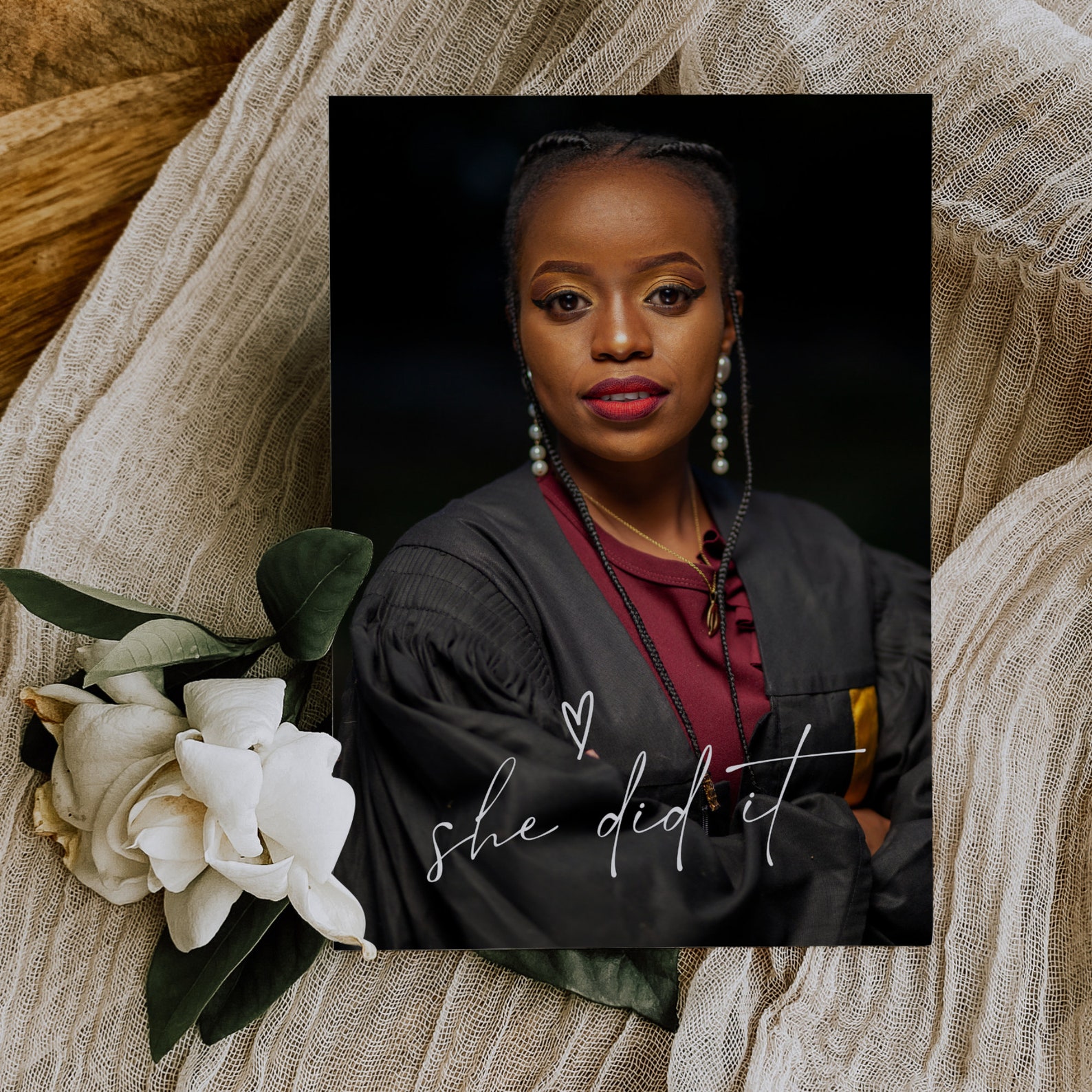 Graduation Party Invitation Template With Photos, Editable in Canva ...