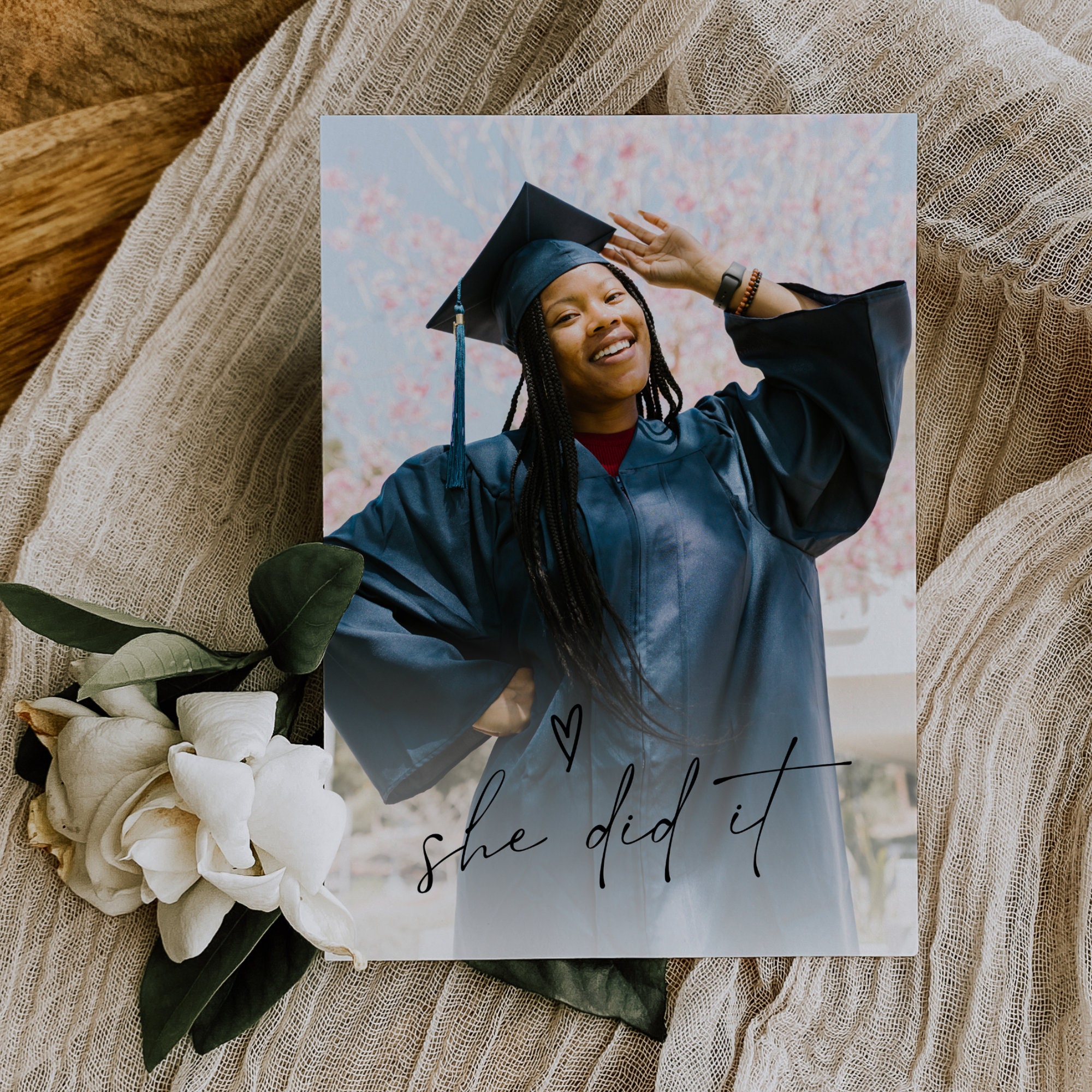 Graduation Party Invitation Template With Photos, Editable in Canva ...