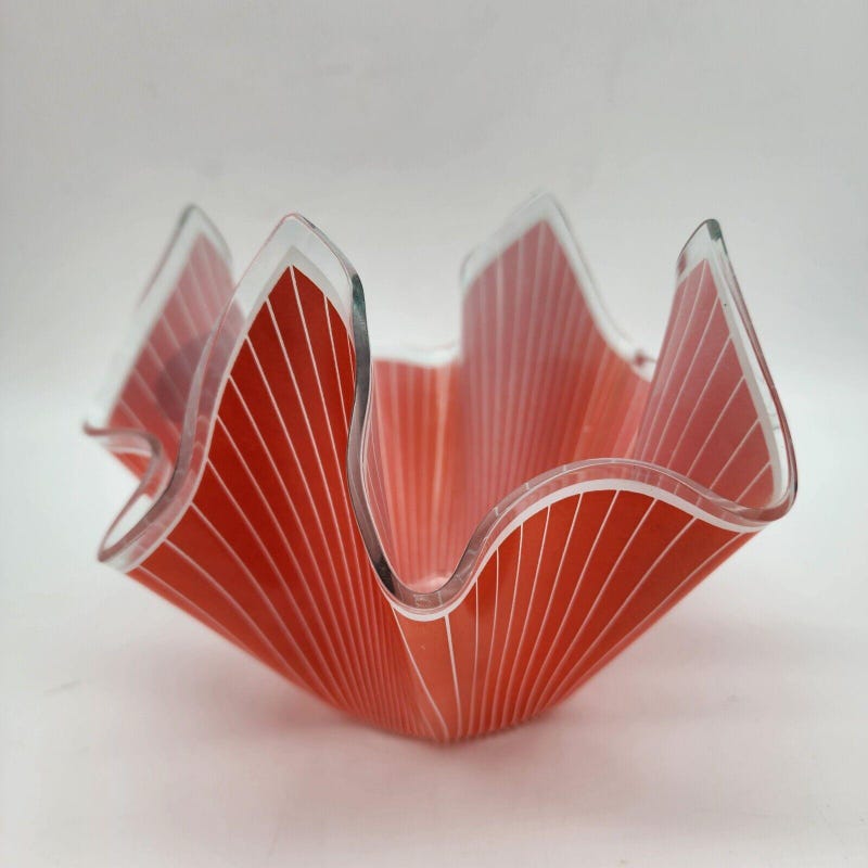 Gunnar Nylund Glass Vase - Etsy
