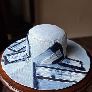 Upcycled Denim Hat With Patchwork and Copper Rivets / Perfect Gift ...