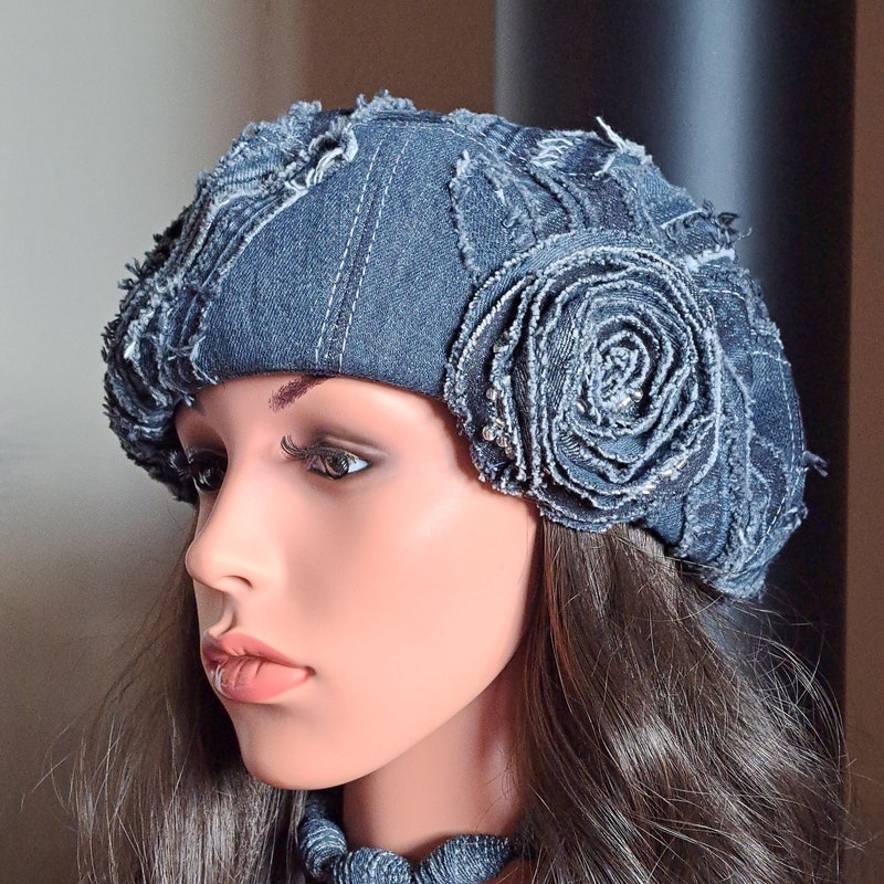 Denim Blue Hat - Etsy