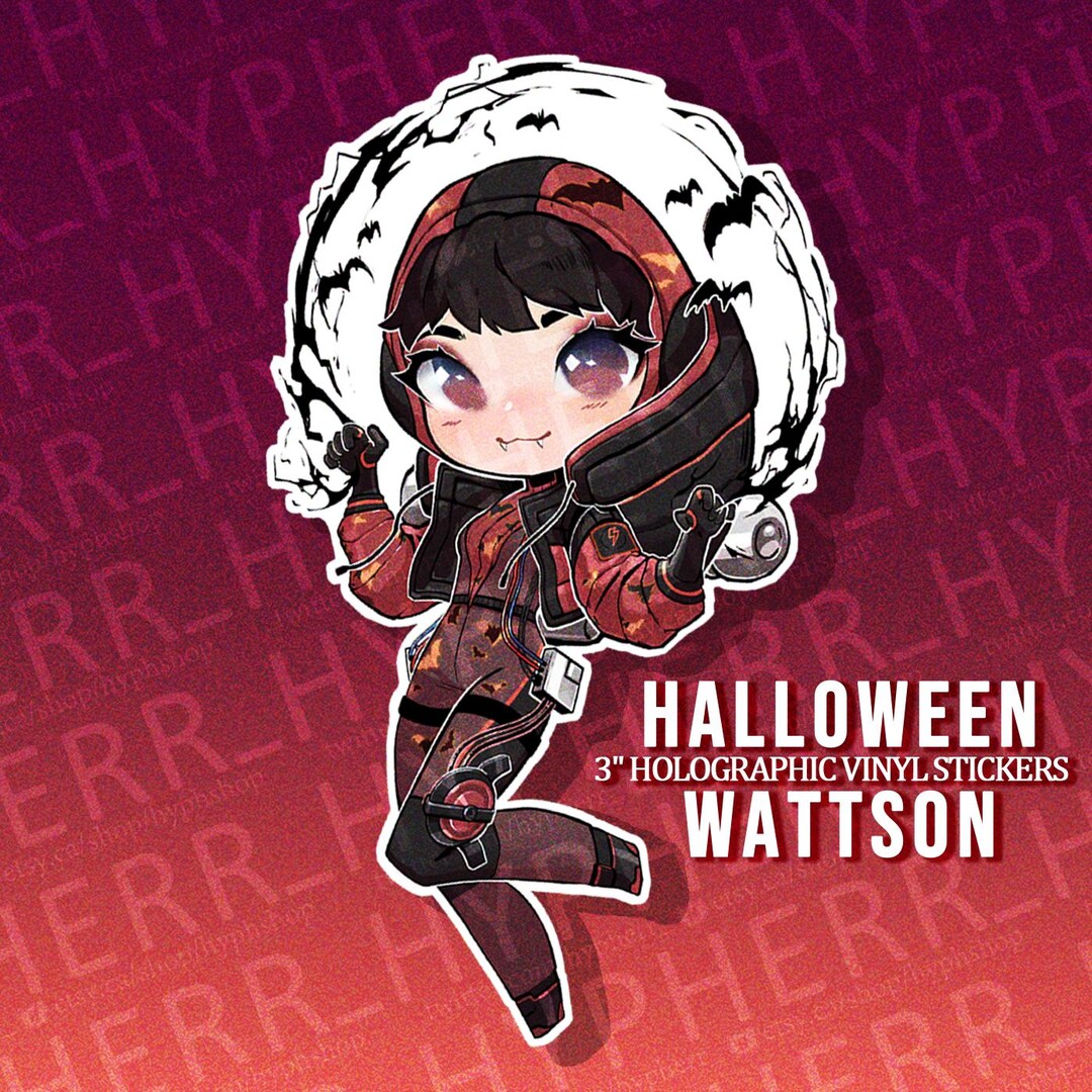 Halloween Wattson 3" Holo Vinyl Sticker - Etsy