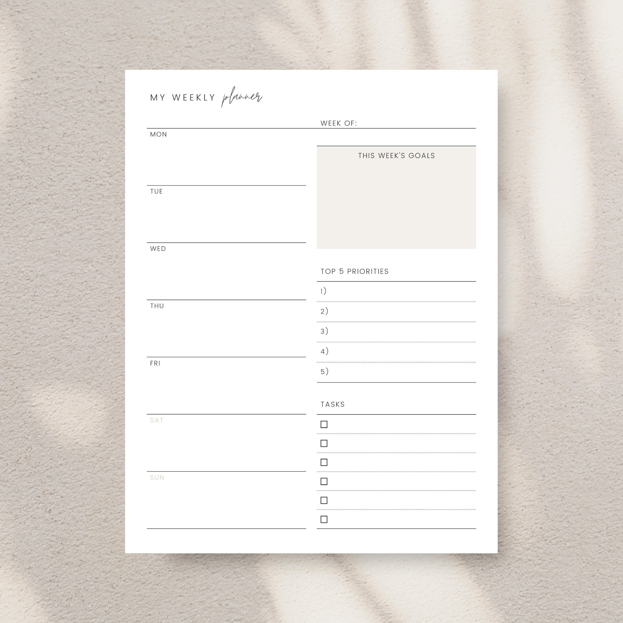 Ultimate Printable Planner Bundle: Daily and Weekly Planners, Habit ...