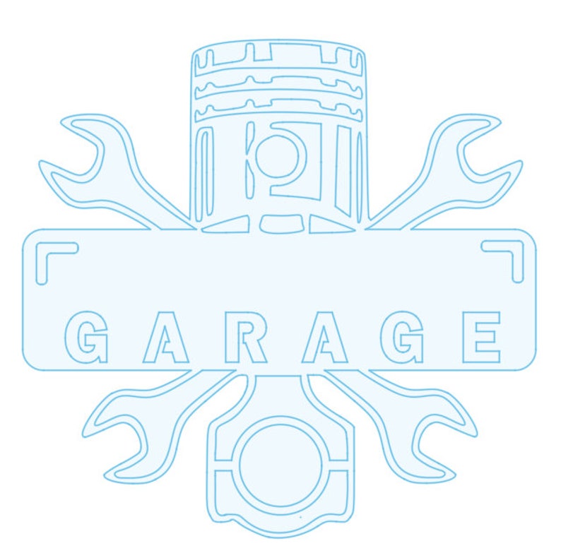 Piston Wrench Monogram DXF File Wall Art (FILE ONLY) - Etsy