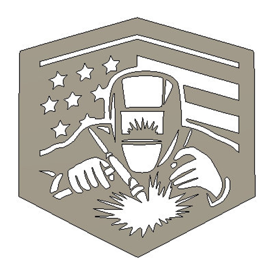 American Welder DXF File ONLY - Etsy