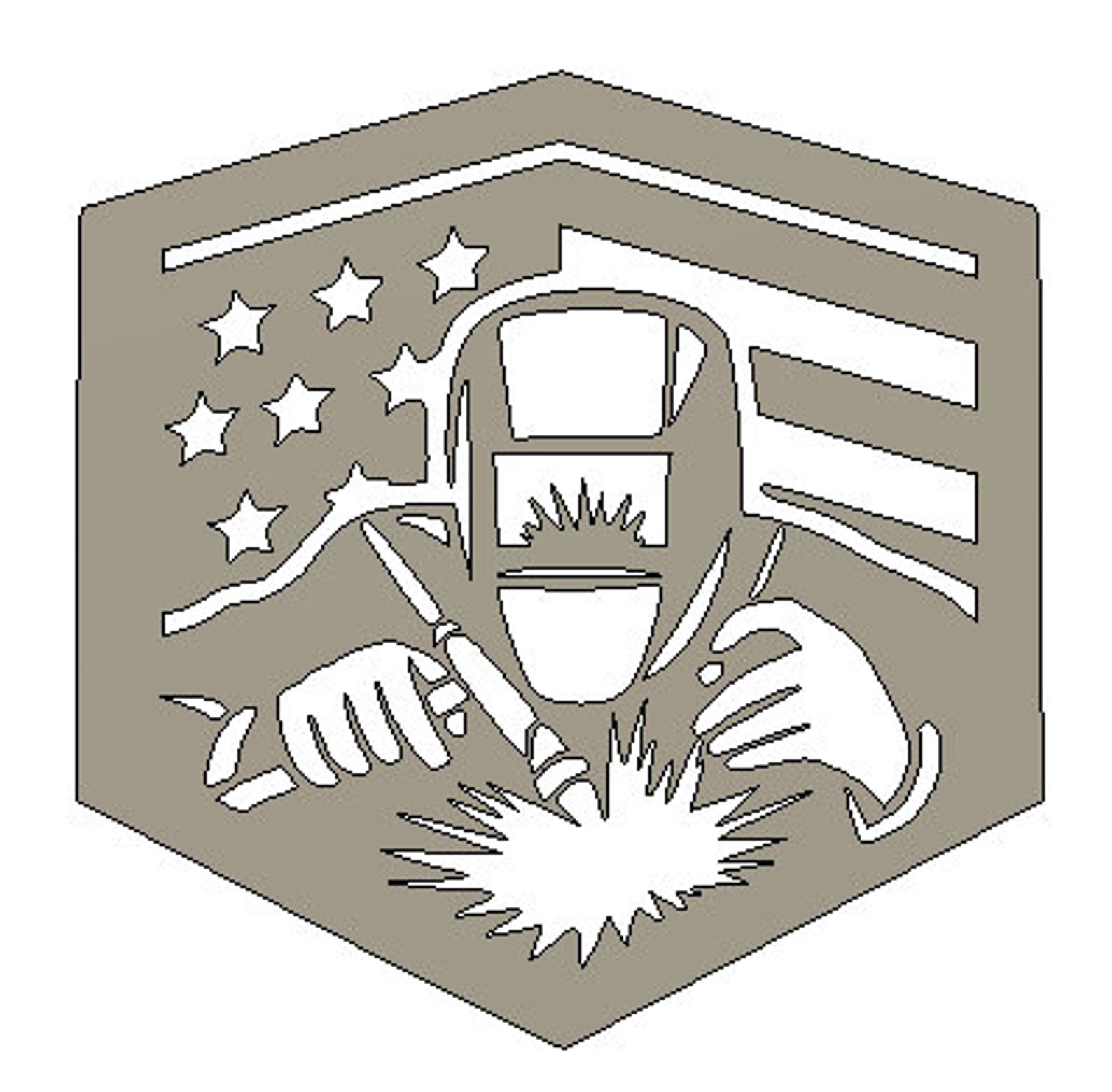 American Welder DXF File ONLY - Etsy