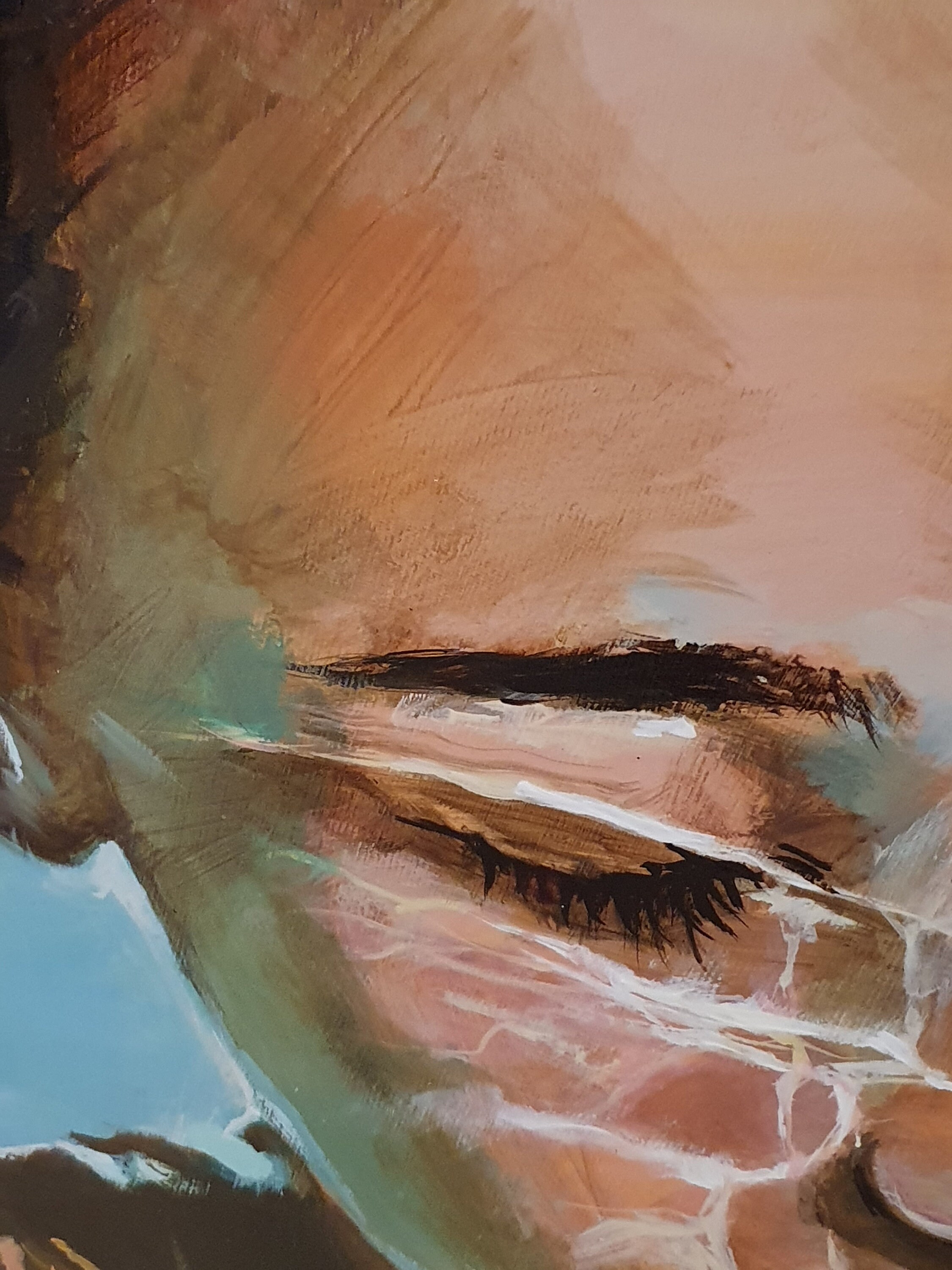 Ewa Switala Blue Bliss Painting on Canvas Signed Realism - Etsy