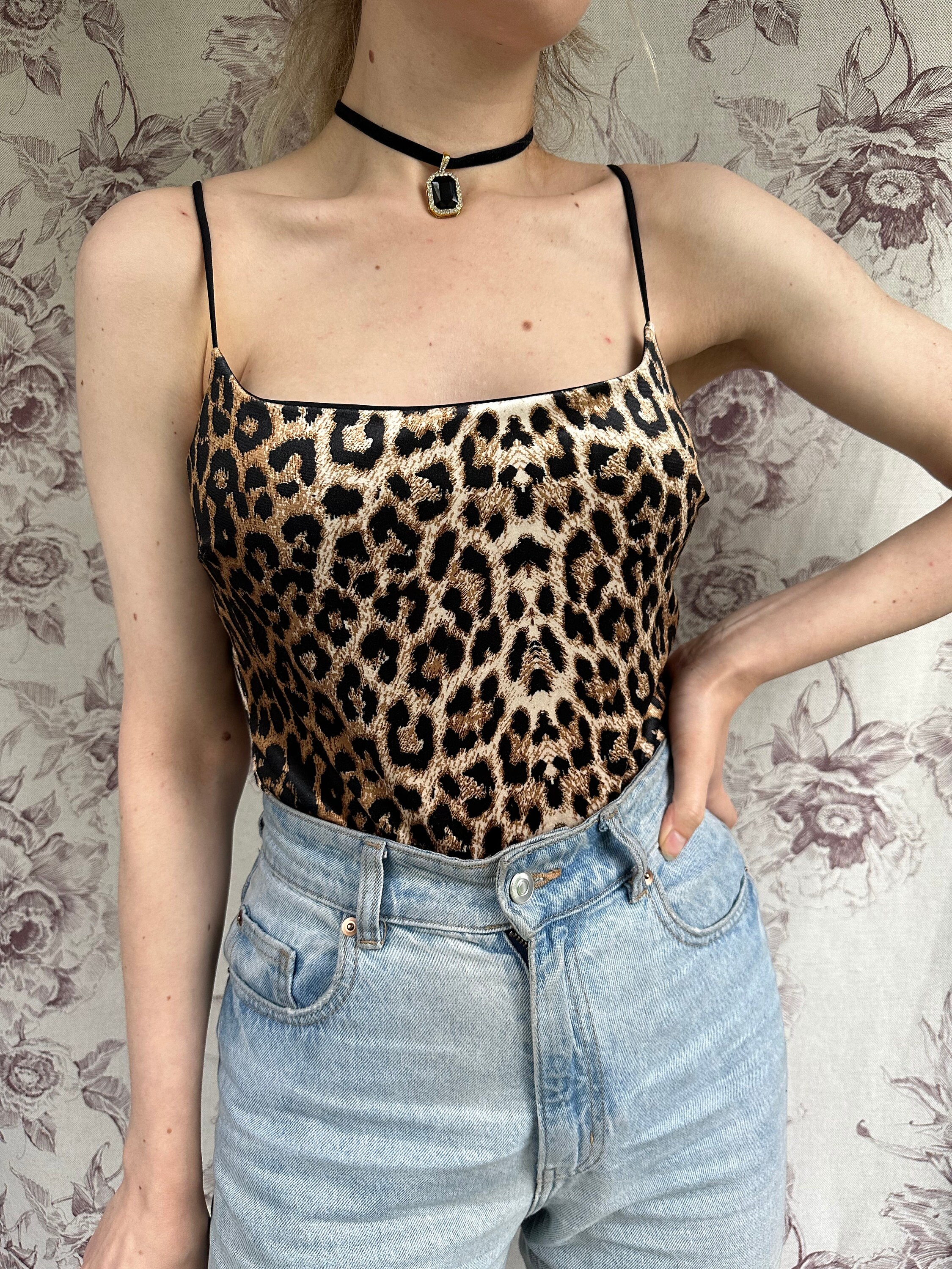 Vintage Animal Print Bodysuit, Women’s Velvet Leopard Print Bodysuit - Etsy