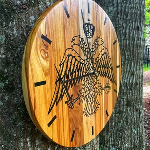 Byzantine Orthodox Christian Double Headed Eagle Wall Clock - Etsy