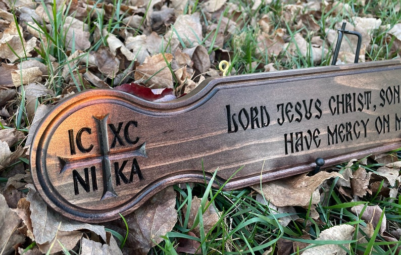 The Jesus Prayer Decorative Monastic Talanton / Simantron Stlye With ...