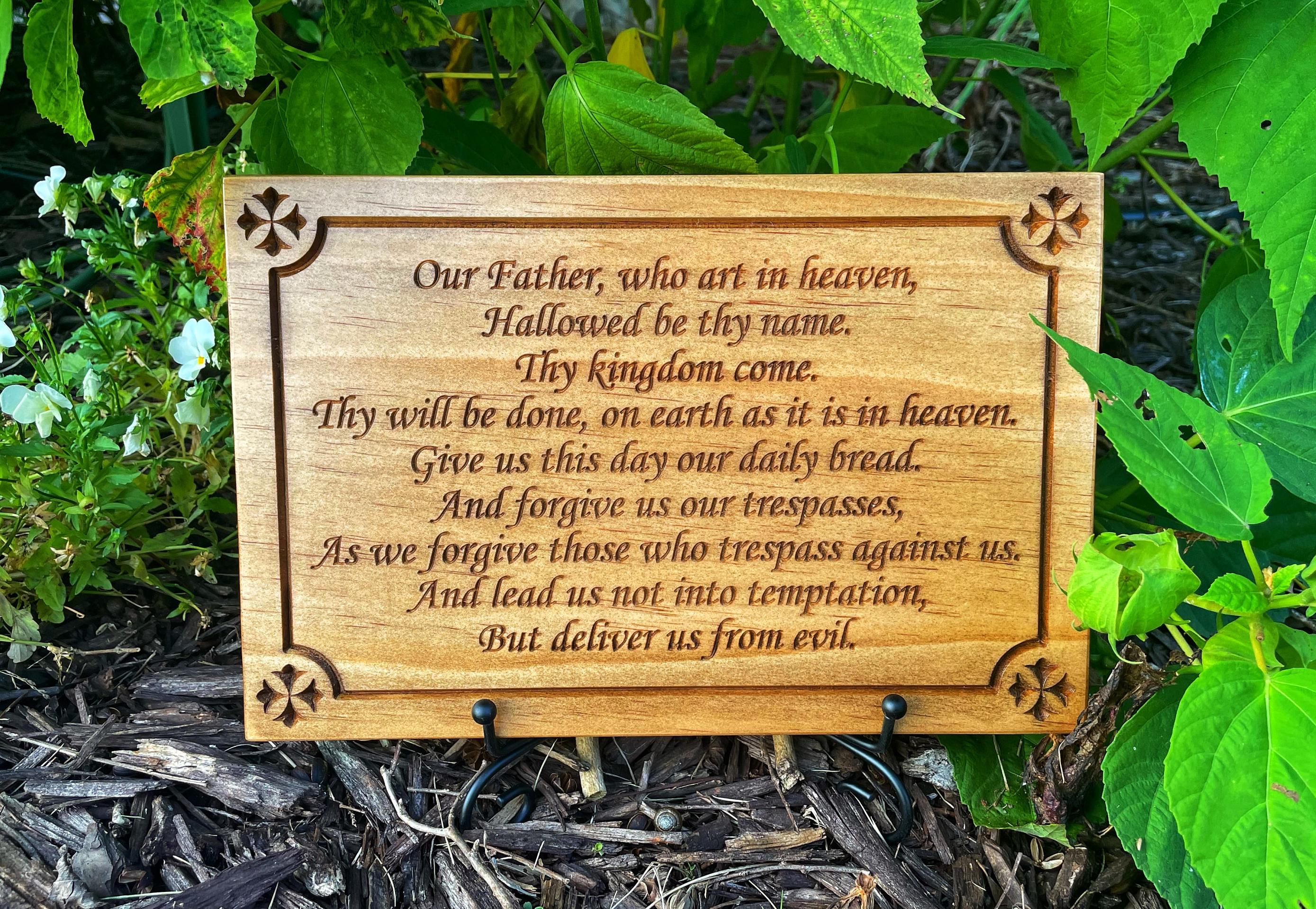 The Lord's Prayer - Orthodox | Pater Imon | Carved Wooden Wall Plaque ...