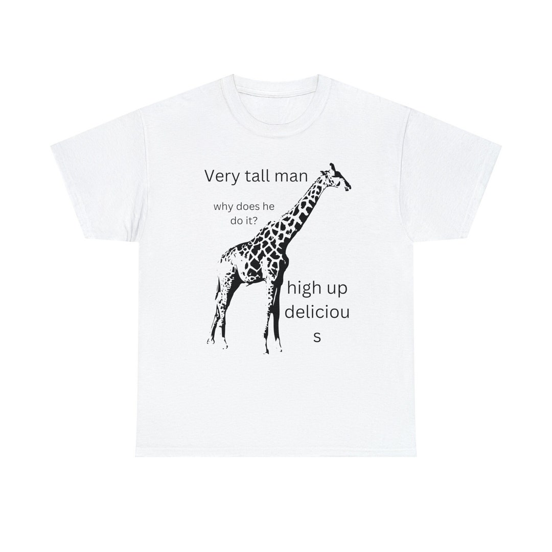 Very Tall Man Why Does He Do It High up Delicious Giraffe Nature T ...
