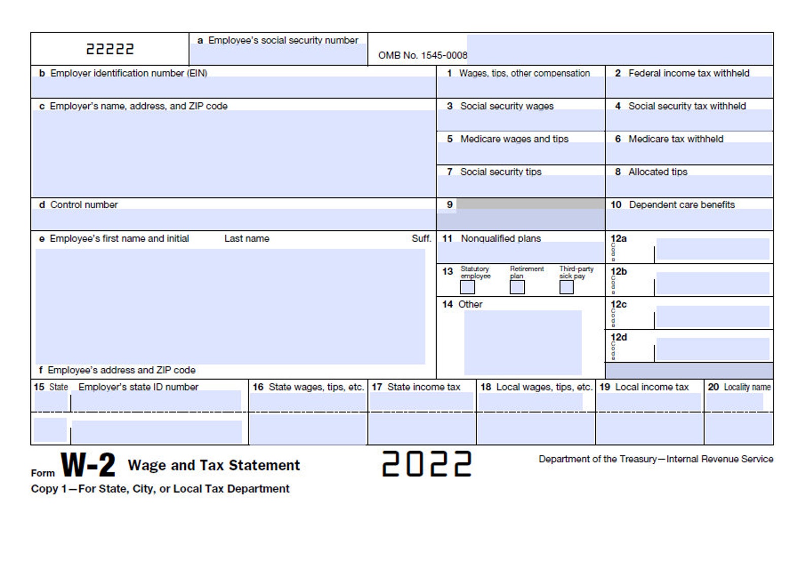 W2 Forms2022editable Plus W3 Transmittal Form PDF - Etsy