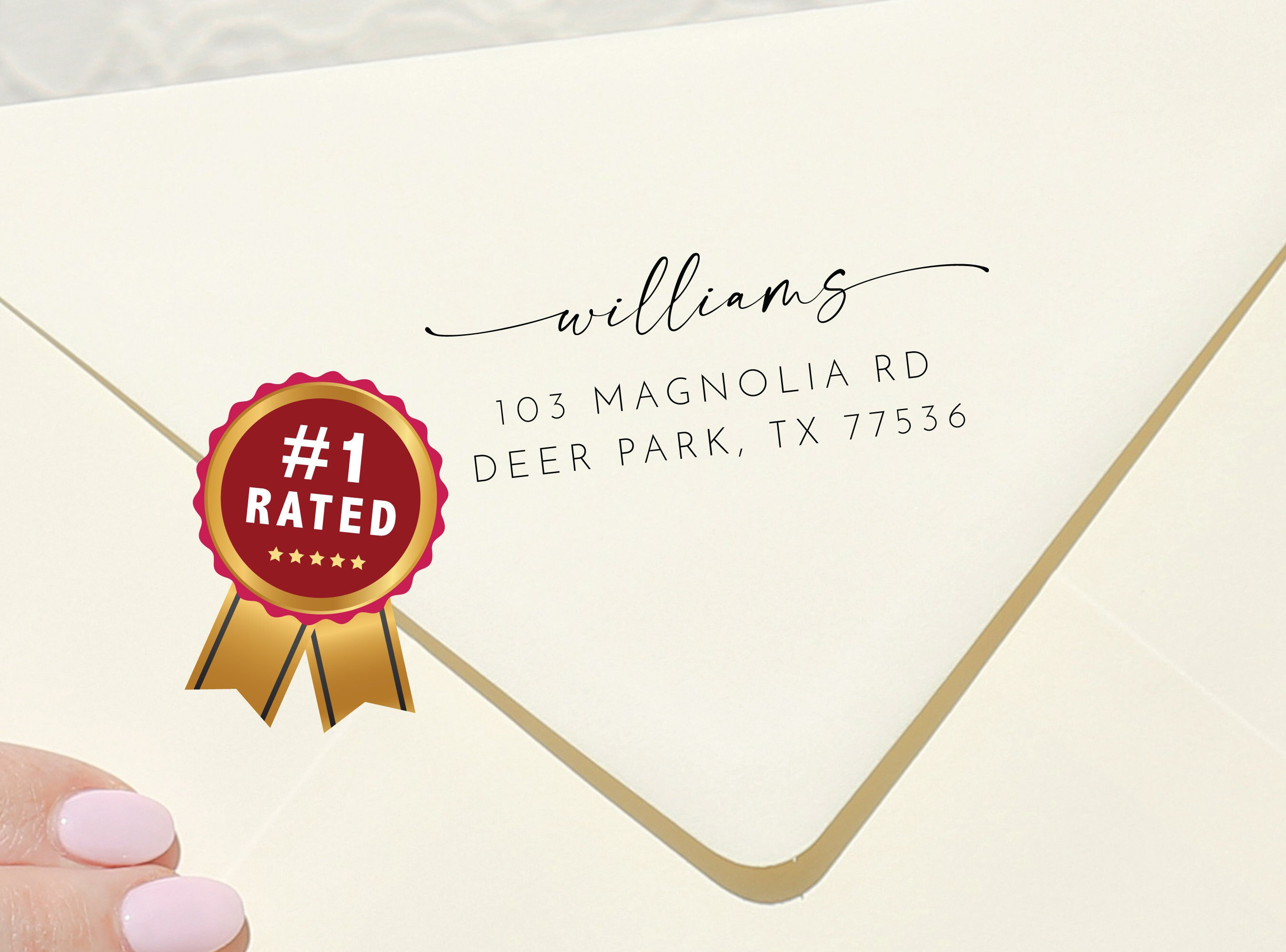 Modern Return Address Stamp | Wedding Stamp | Housewarming Gift | Save ...