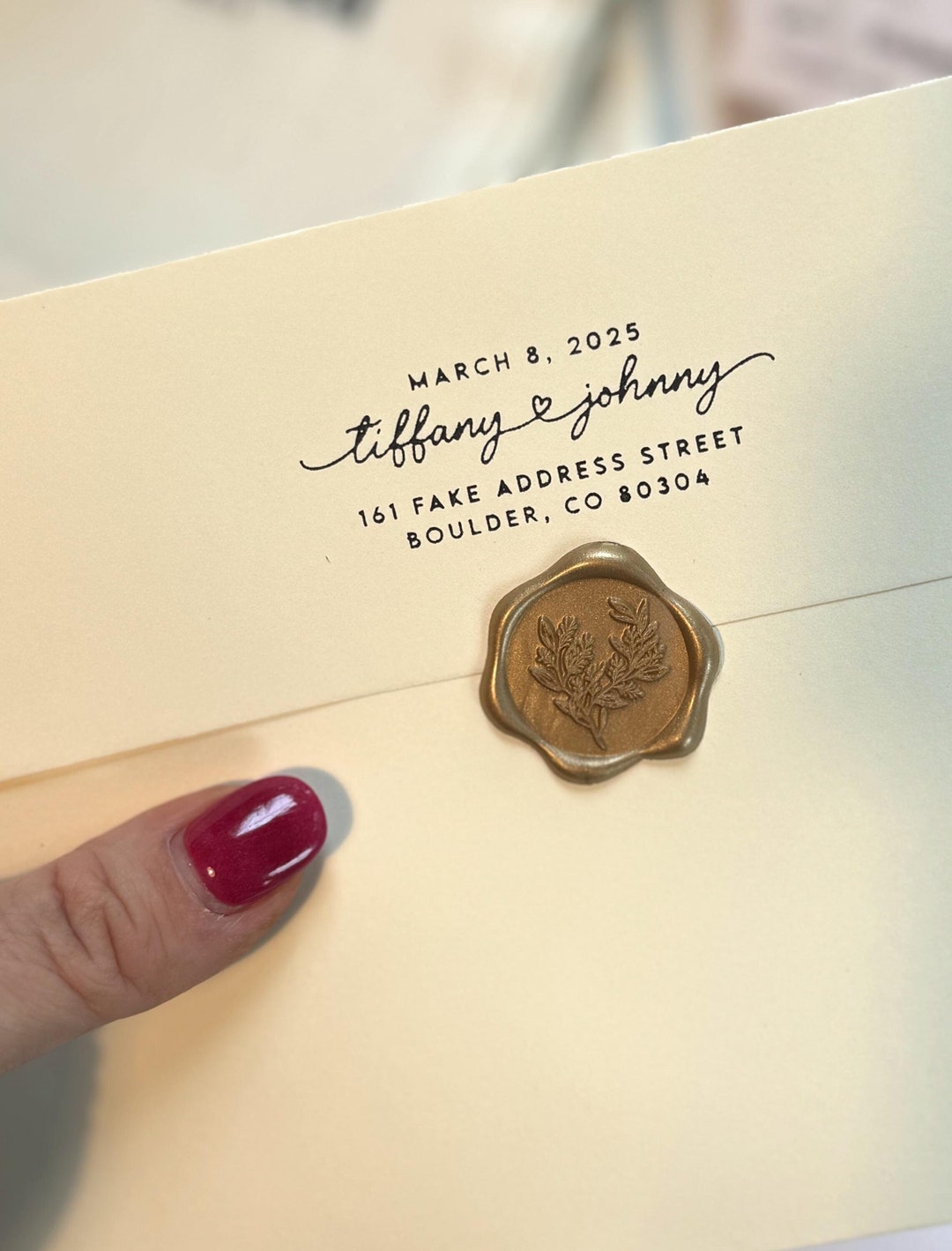 Save the Date Stamp | Wedding Stamp | Return Address Stamp | Custom ...