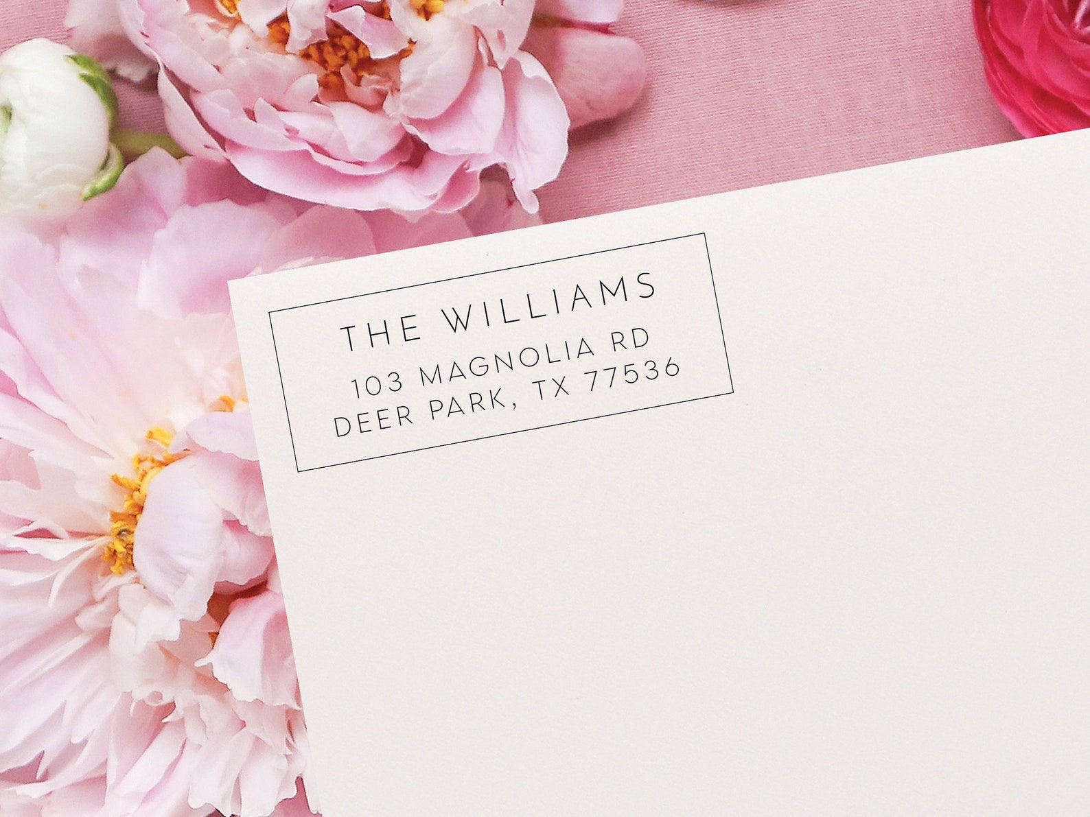 Modern Return Address Stamp Wedding Stamp Custom Stamp Save the Date ...