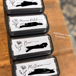 Floral Address Stamp | Home Address Stamp | Gardening Gift | Save the ...