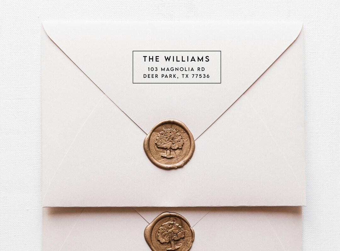 Modern Address Stampers, Wedding Stamper, Self Inking Stamper, Address ...