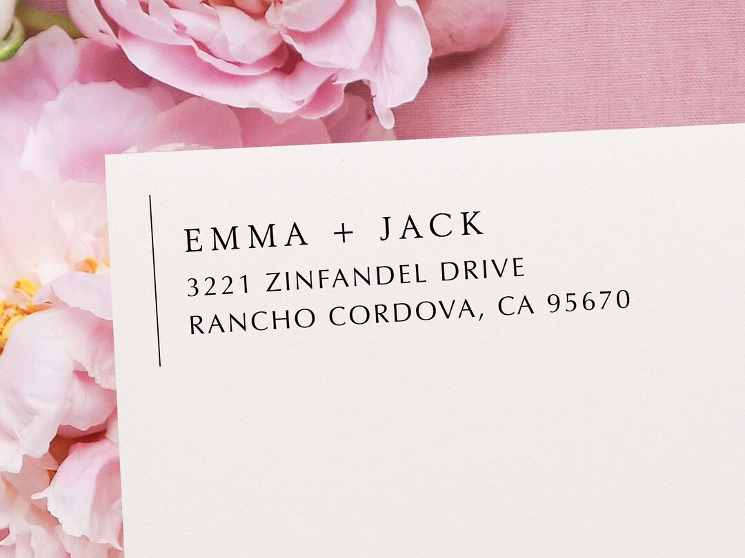 Address Stamp Custom Stamp Save the Date Wedding Stamp - Etsy