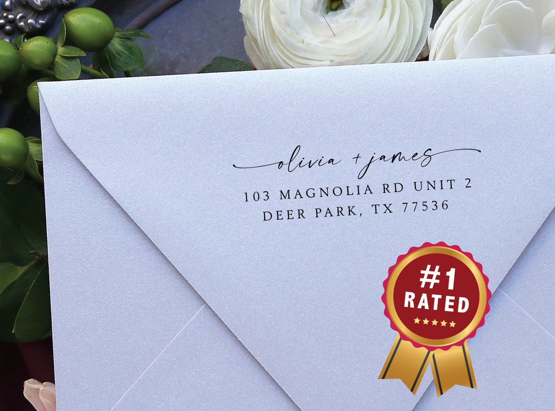 Engagement Gift | Custom Stamp | Wedding Gift | Self-inking Stamp ...