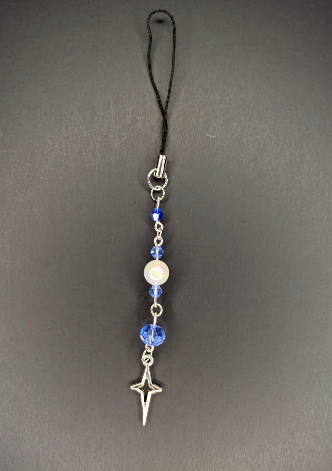 Blue and White Star Phone Charm - Etsy