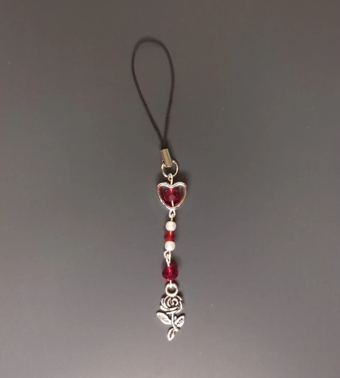 Cute Rose Phone Charm - Etsy