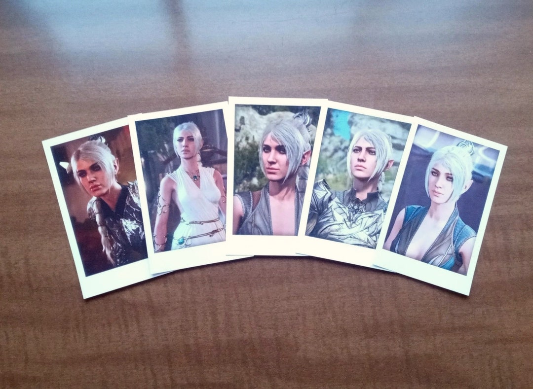 Shadowheart Inspired Cute Mini Photo Set - Etsy