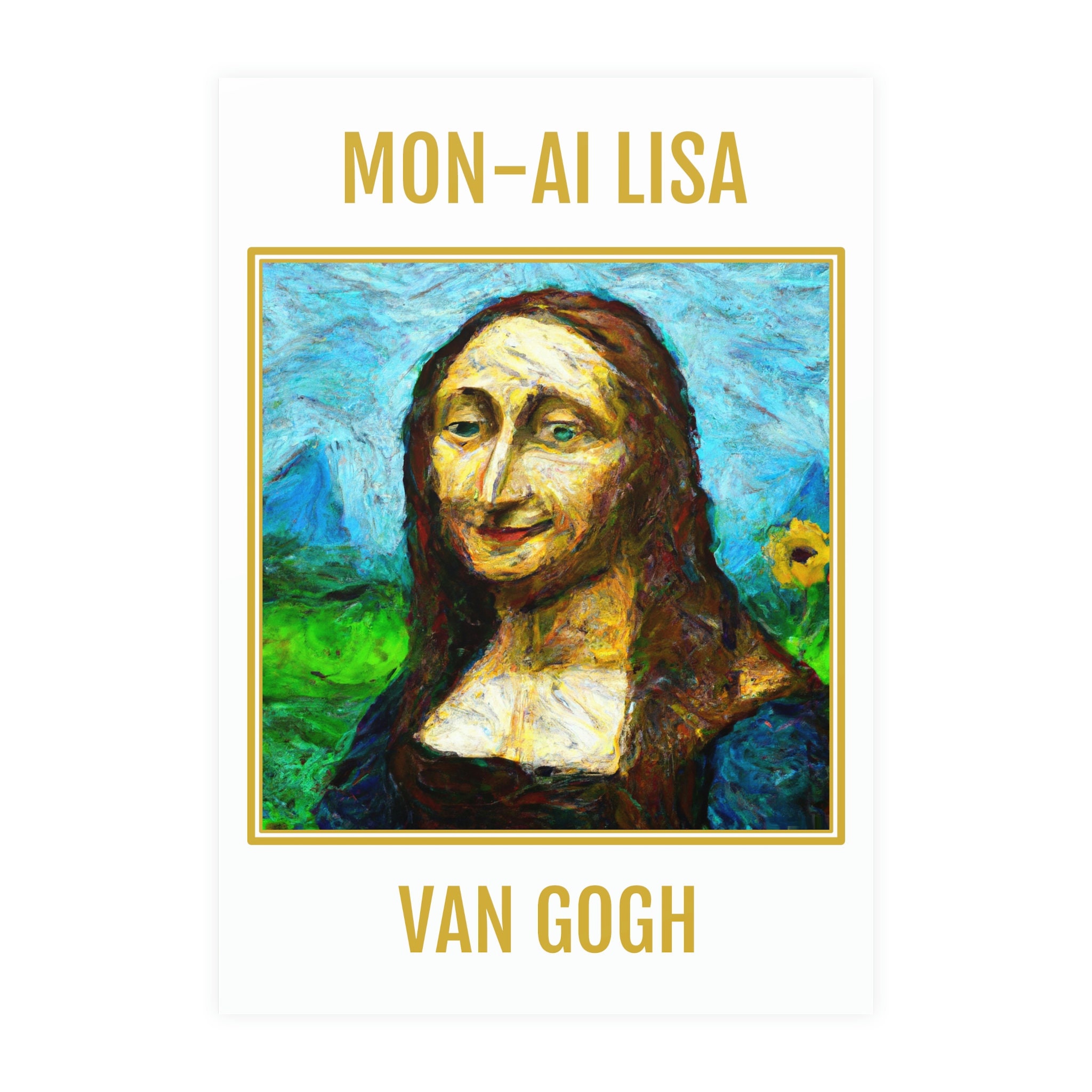 The Mona Lisa If Vincent Van Gogh Had Painted Her - Etsy
