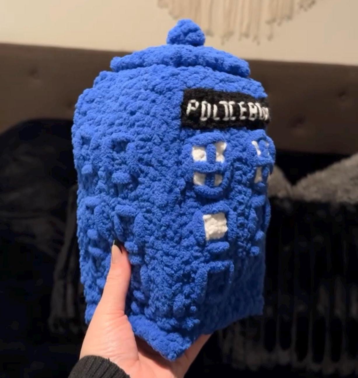 TARDIS Plush/pillow Crochet Pattern (PDF Download) - Etsy
