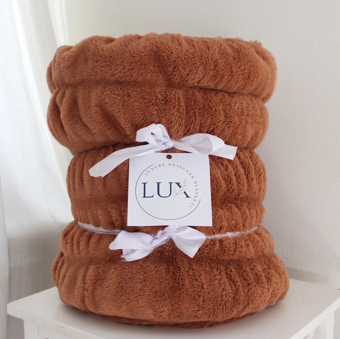 Copper Minky Blanket, Minky Throw Blanket, Faux Fur Blanket, Plush ...