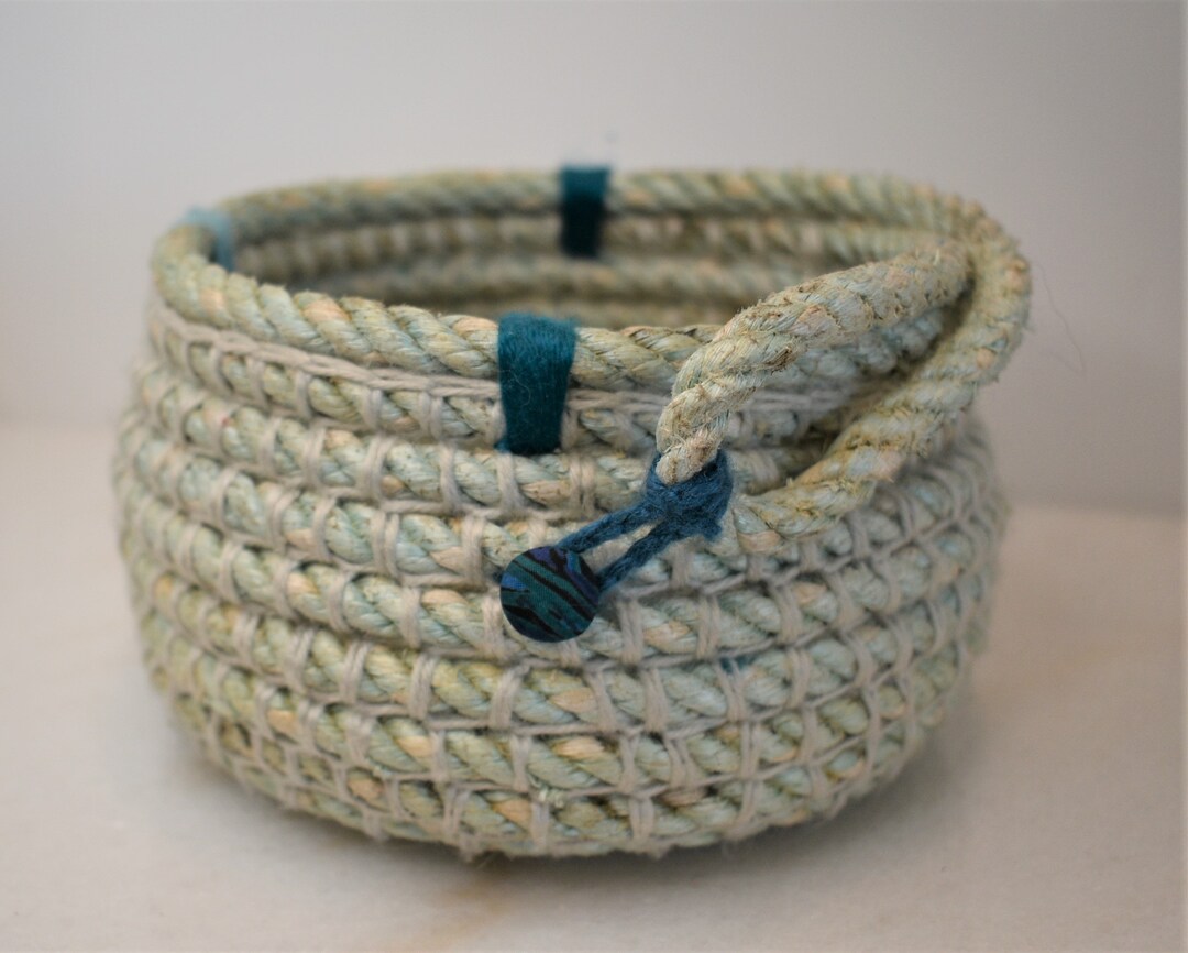 Yarn Bowl Made With Reclaimed Crab Pot Line - Etsy
