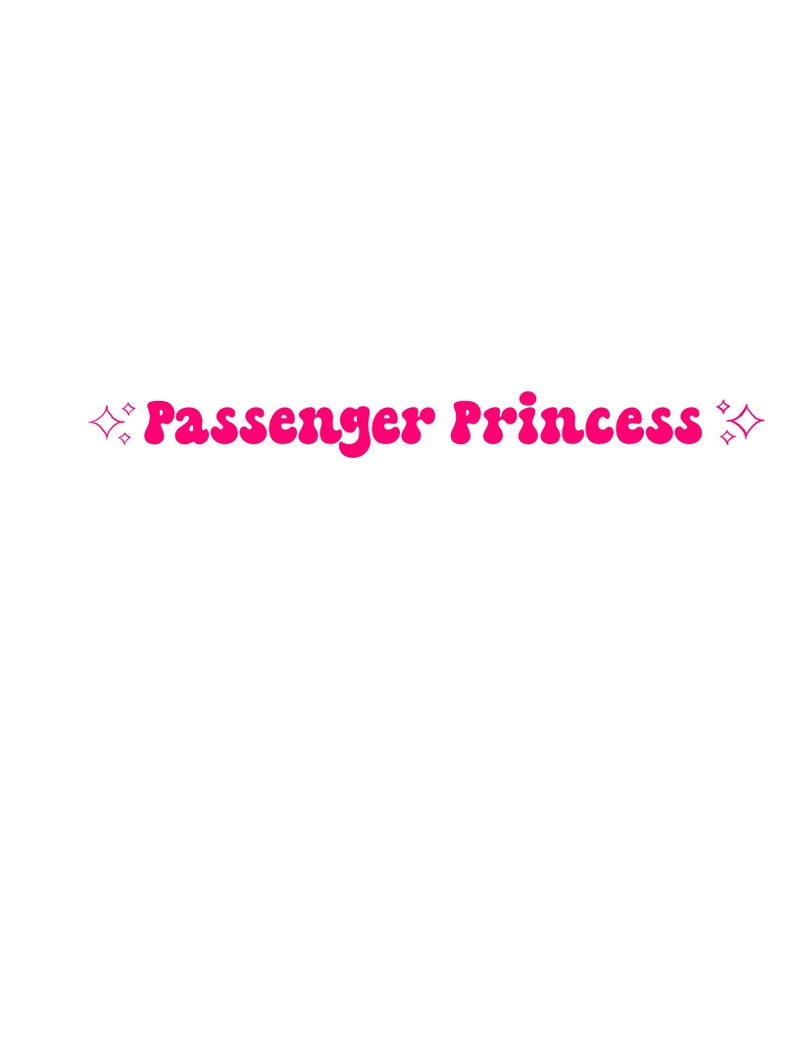 Passenger Princess SVG - Etsy