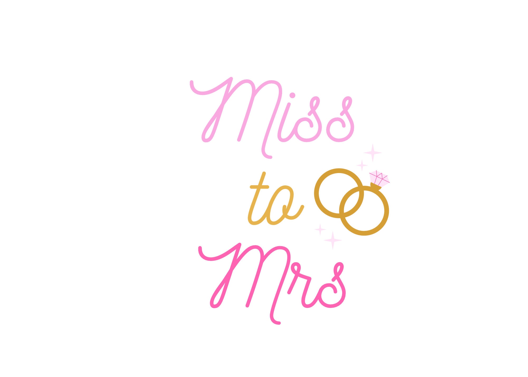 Mrs to Miss Bride SVG - Etsy