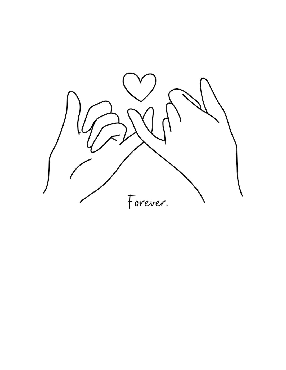 Pinky Promise Forever SVG - Etsy